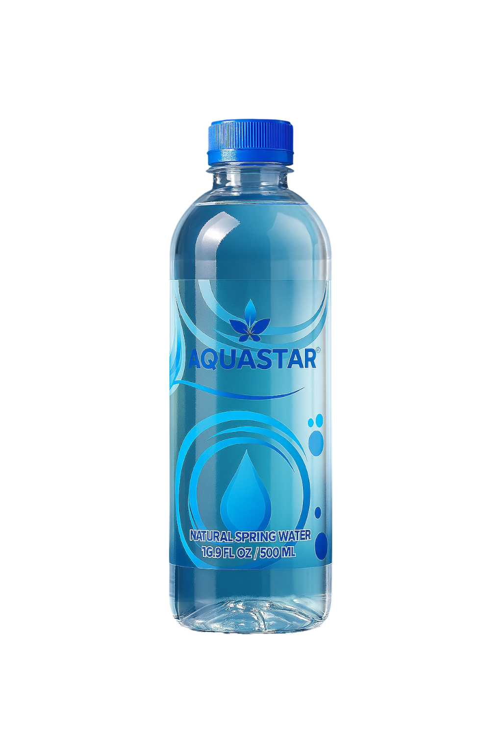 Aquastar Natural Spring Water - 12 Pack (16.9 fl oz) BPA-Free Plastic ...